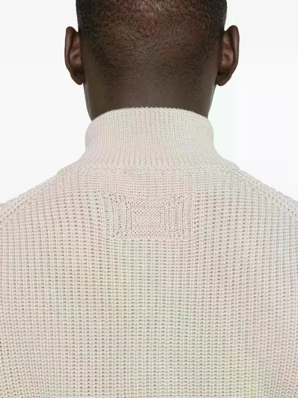DRUMOHR Ribbed Zip-up Cardigan