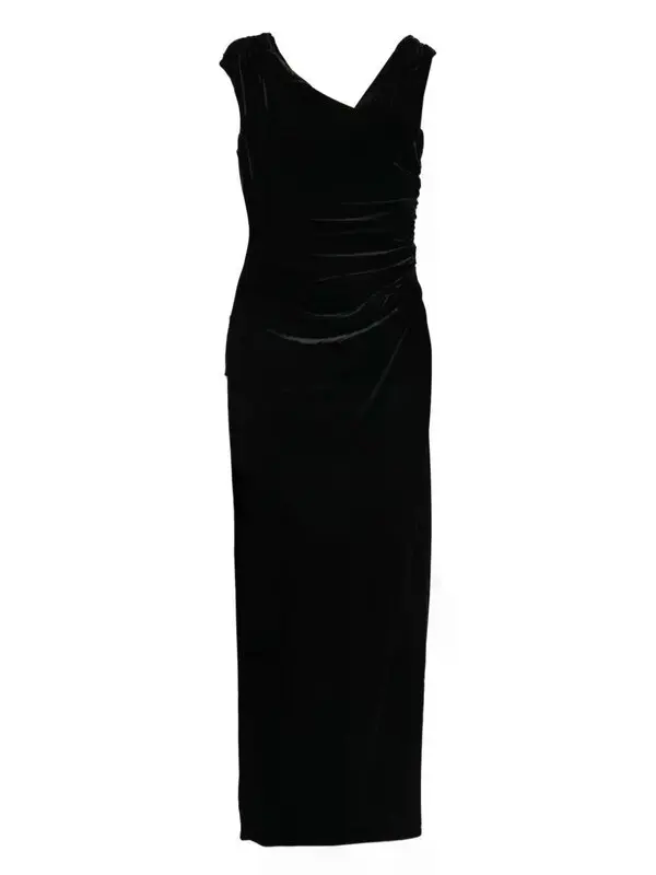 SIR. Ettore Draped Velvet Dress