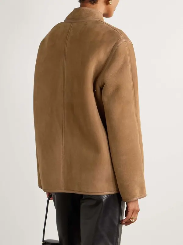 BLAZÉ MILANO Tatoosh Shearling Jacket - Camel