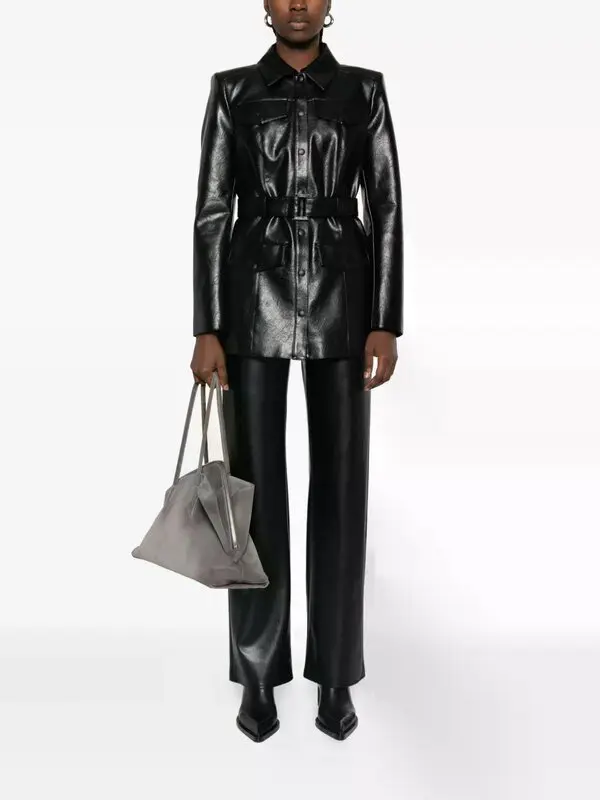 Patrizia Pepe Coated Flare Trousers