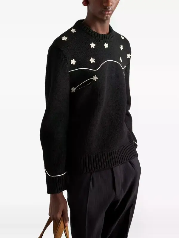 Prada Ribbed Knit Sweater
