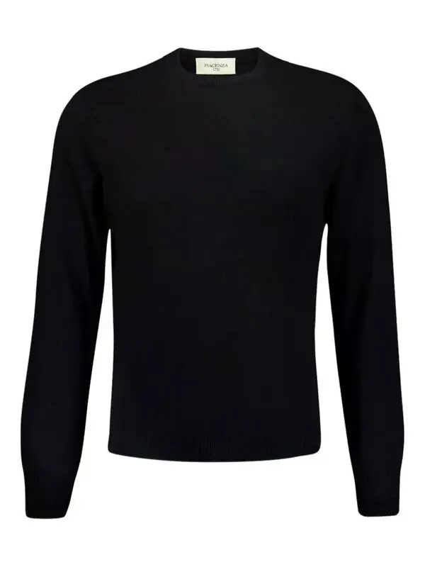 PIACENZA CASHMERE 1733 Crew-neck Cashmere Sweater - Black