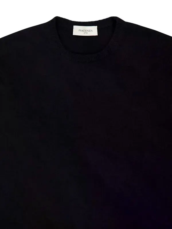 PIACENZA CASHMERE 1733 Crew-neck Cashmere Sweater - Black
