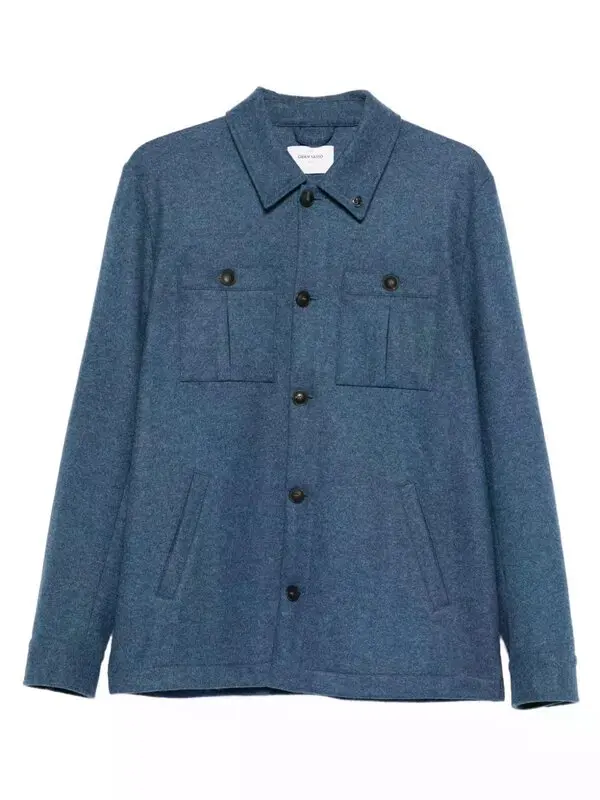 GRAN SASSO Button-fastening Patch-pocket Jacket - Blue