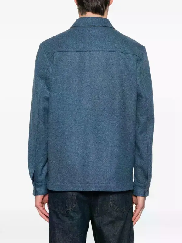 GRAN SASSO Button-fastening Patch-pocket Jacket - Blue