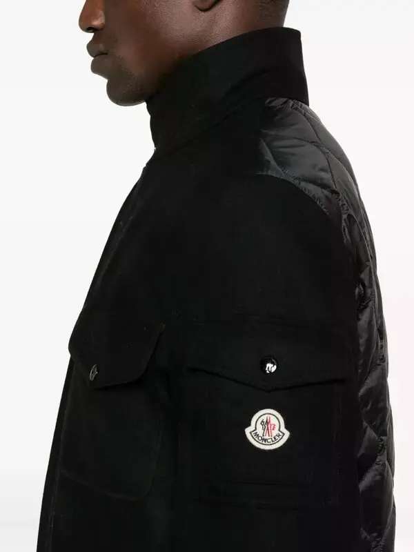 Moncler Avoine Flap-pocket Quilted Jacket - Black