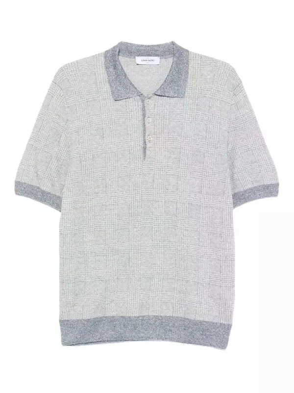 GRAN SASSO Checked Polo Shirt