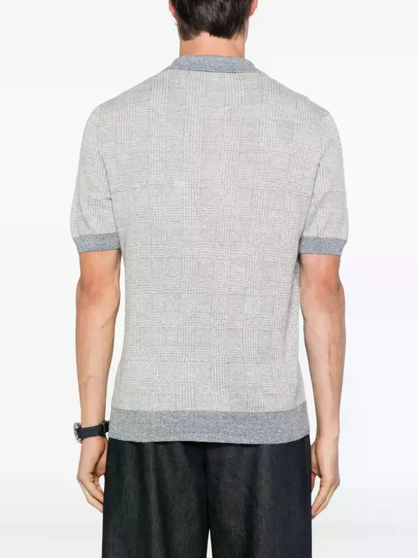 GRAN SASSO Checked Polo Shirt