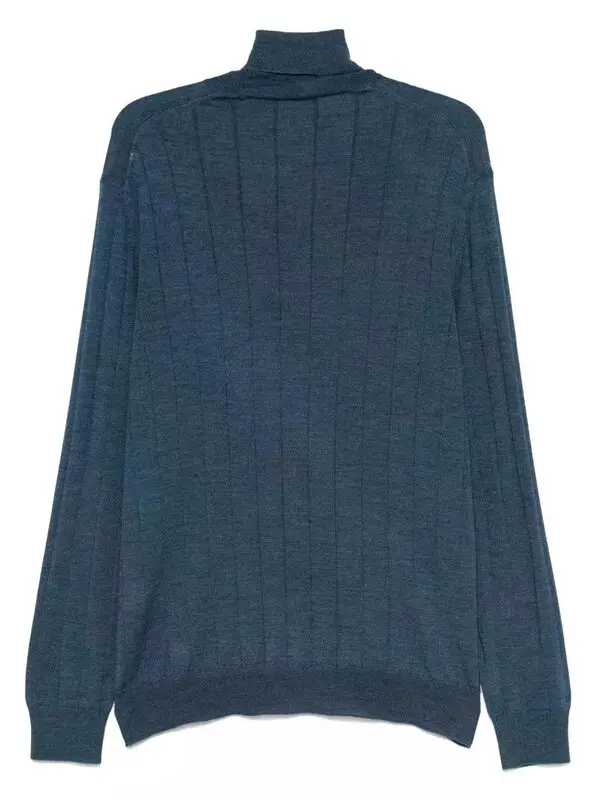 GRAN SASSO Ribbed Turtleneck Top