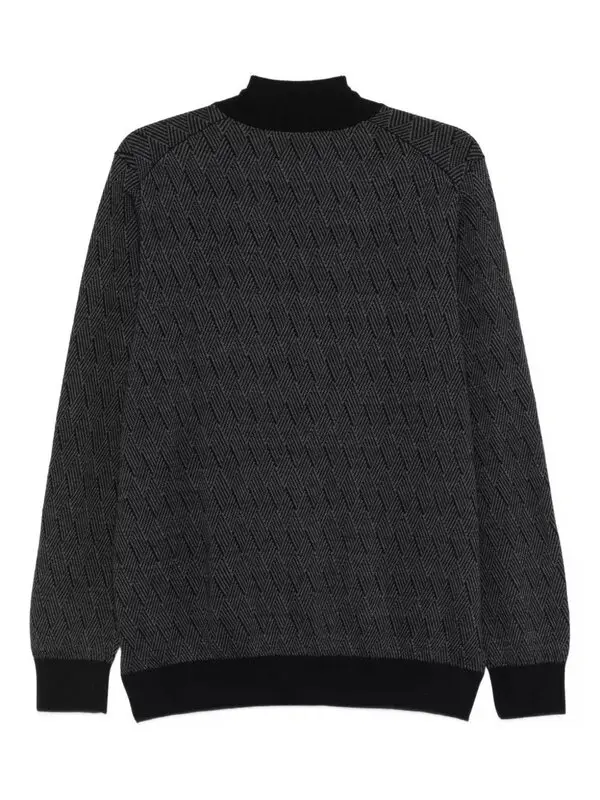 GRAN SASSO Virgin Wool Half-zip Sweatshirt