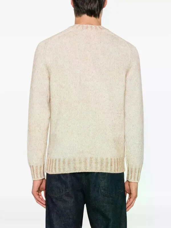 GRAN SASSO Ribbed-hem Crew-neck Sweater
