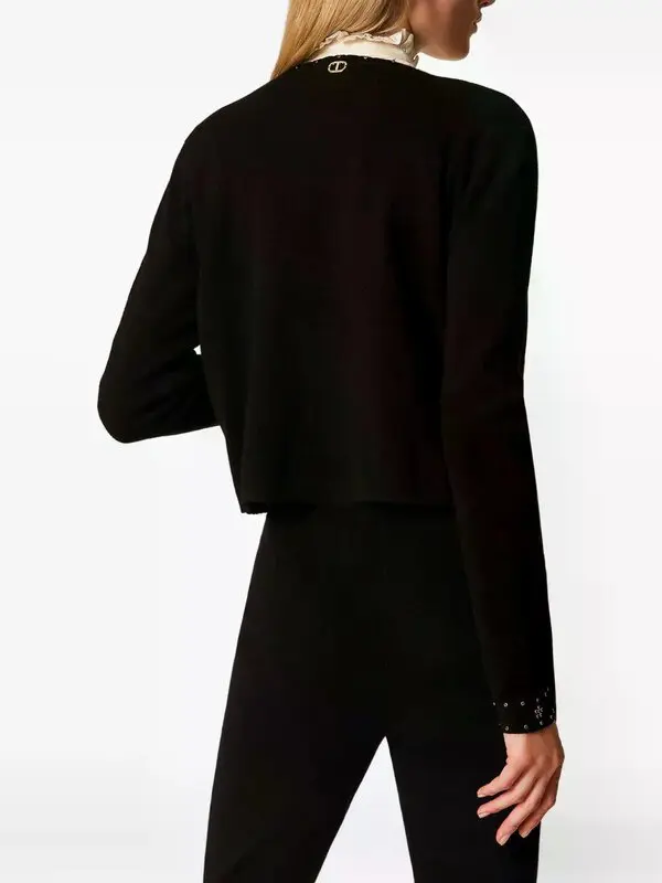 TWINSET Fitted Jacket With Eyelet Embellishments
