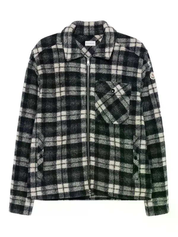 Moncler Checked Zip-up Jacket
