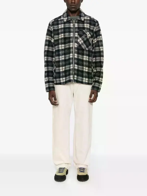 Moncler Checked Zip-up Jacket
