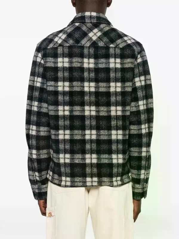 Moncler Checked Zip-up Jacket