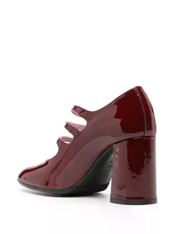 CAREL Keel 85mm Leather Pumps - Red