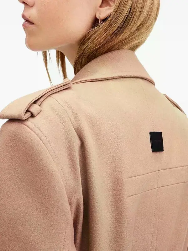 ALLSAINTS Belted Single-breasted Coat