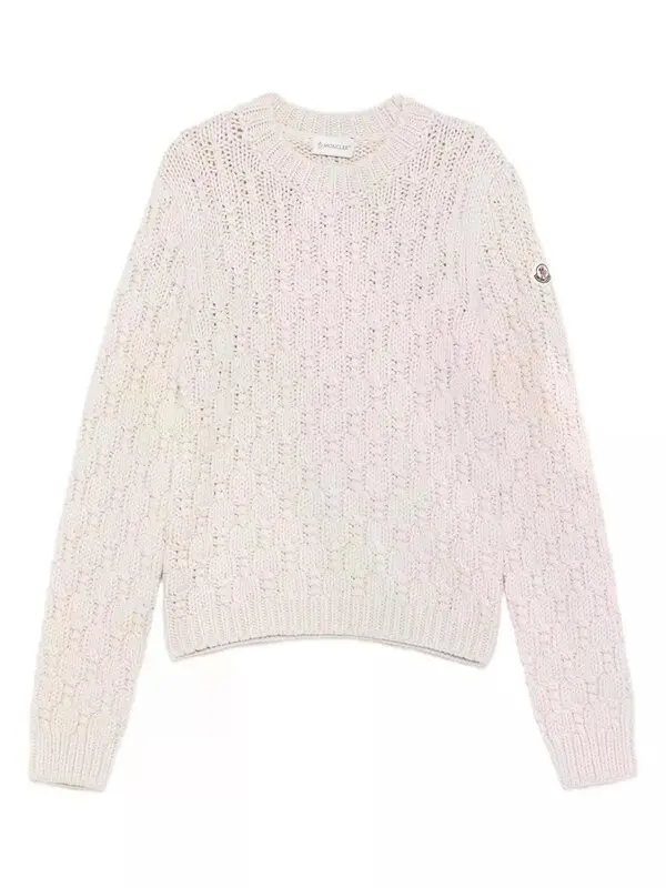 Moncler Textured Wool Cable-knit Sweater