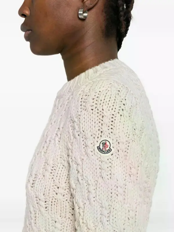 Moncler Textured Wool Cable-knit Sweater