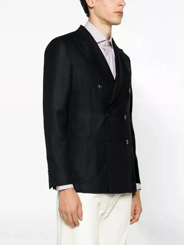 Boglioli Peak-lapels Double-breasted Blazer - Blue