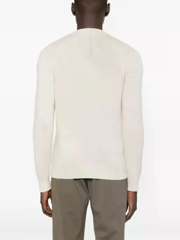 DRUMOHR Crew-neck Cashmere Sweater - Neutrals