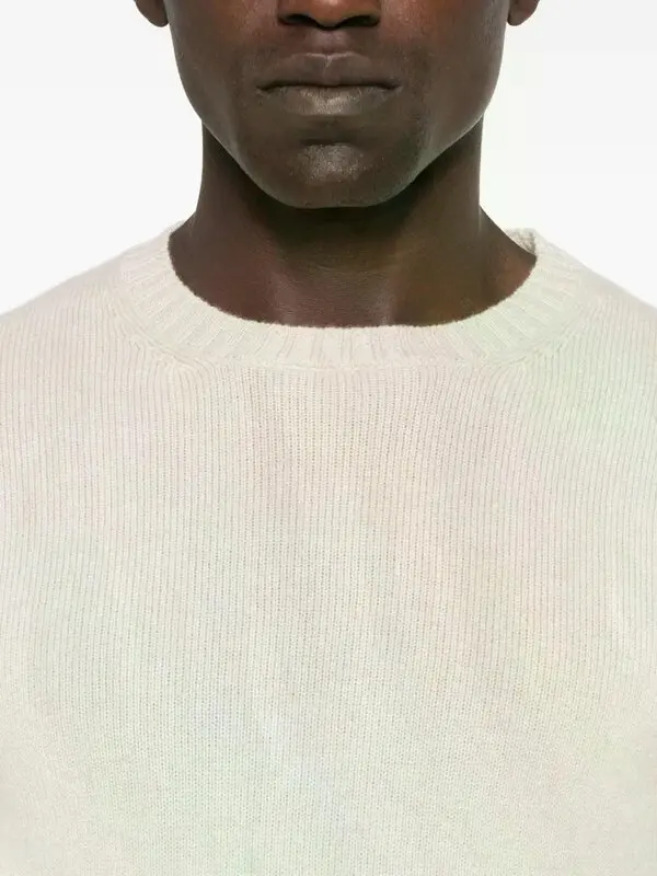 DRUMOHR Crew-neck Cashmere Sweater - Neutrals
