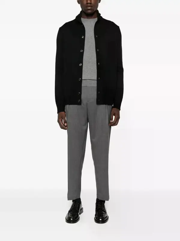 ZANONE High-neck Button-fastening Cardigan - Black
