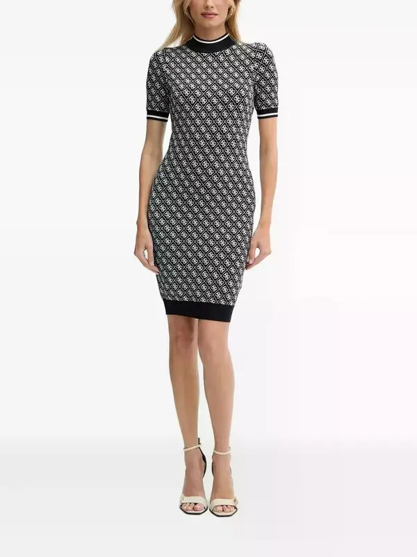 Guess Patterned Mini Dress - Black