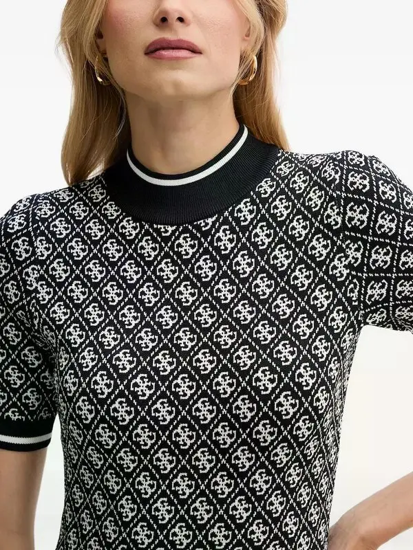 Guess Patterned Mini Dress - Black