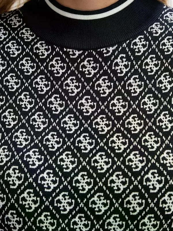 Guess Patterned Mini Dress - Black