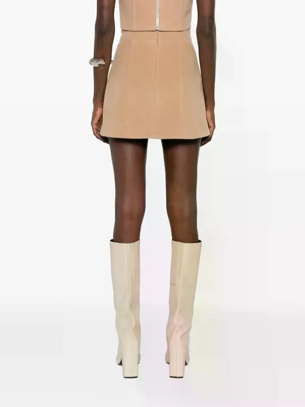 VESTIAIRE D'UN OISEAU LIBRE A-line Mini Skirt - Brown