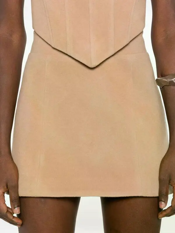 VESTIAIRE D'UN OISEAU LIBRE A-line Mini Skirt - Brown