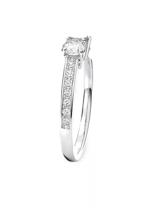 SWAROVSKI Three-stone Pave-set Ring - Grey
