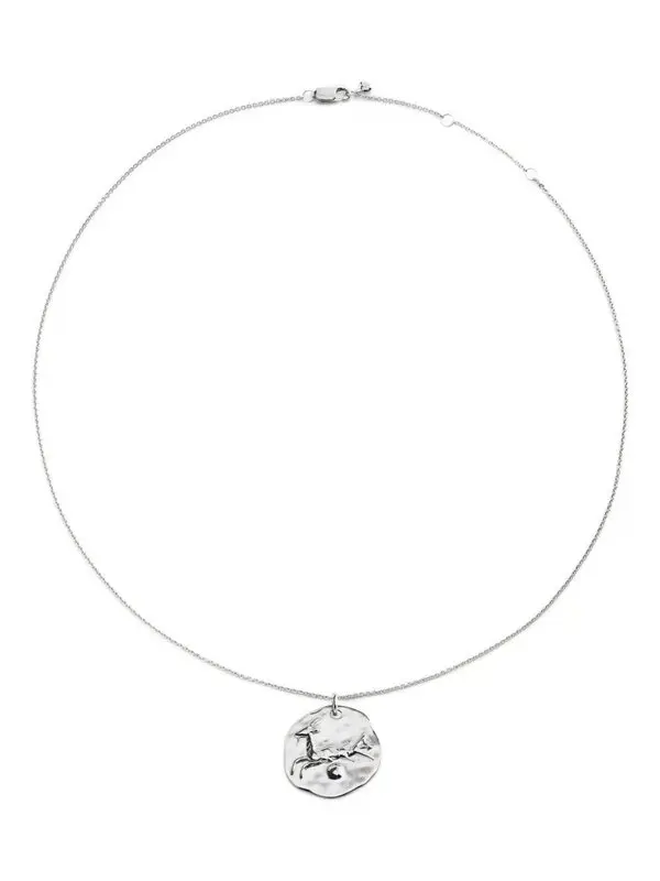 Monica Vinader Capricorn Zodiac Pendant Necklace - Silver