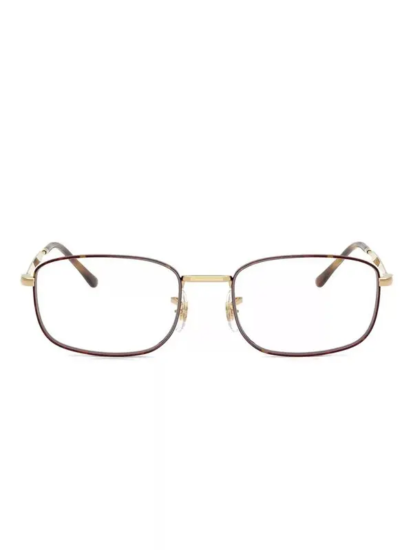 Ray-ban Metal Rectangle Eyeglasses - Brown
