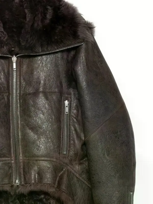 Rick Owens Shearling Zip-front Jacket