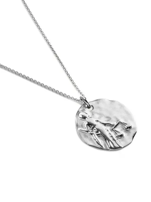 Monica Vinader Libra Zodiac Pendant Necklace - Silver