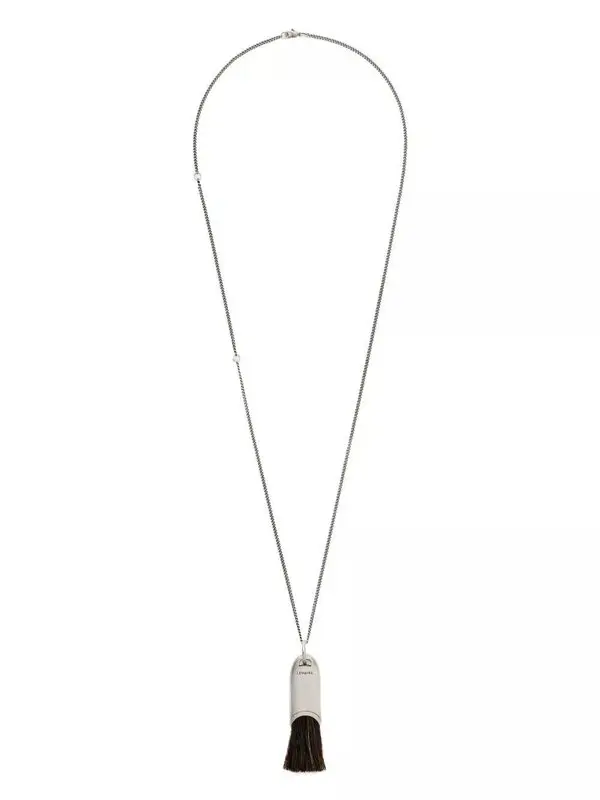 LEMAIRE Personal Brush Pendant Necklace - Silver