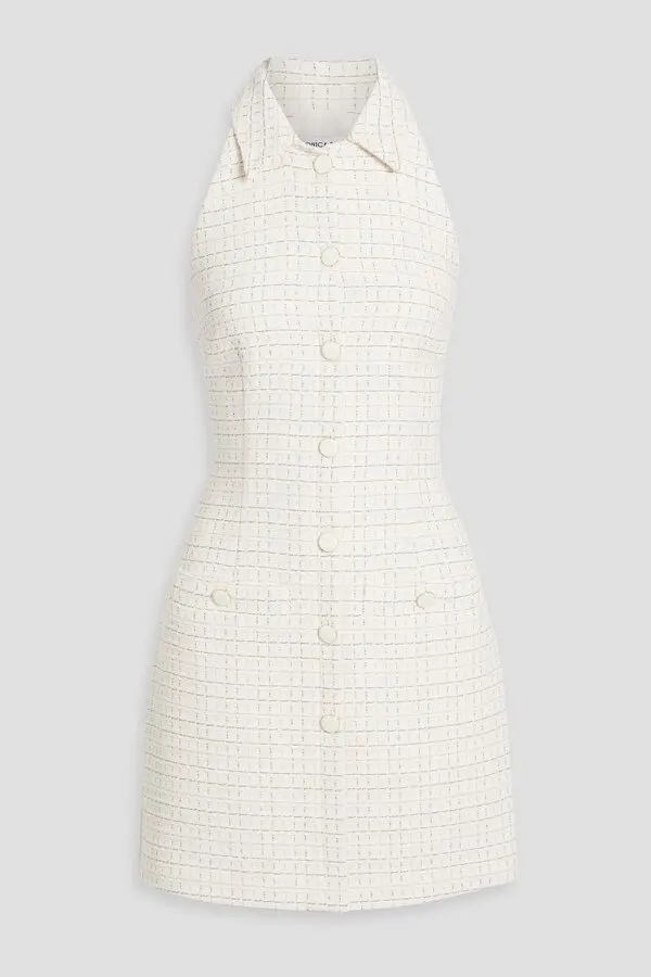 Veronica Beard Roxanne Cotton-tweed Mini Dress