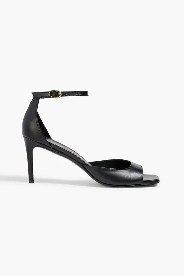 STUART WEITZMAN 75 Leather Sandals - Black