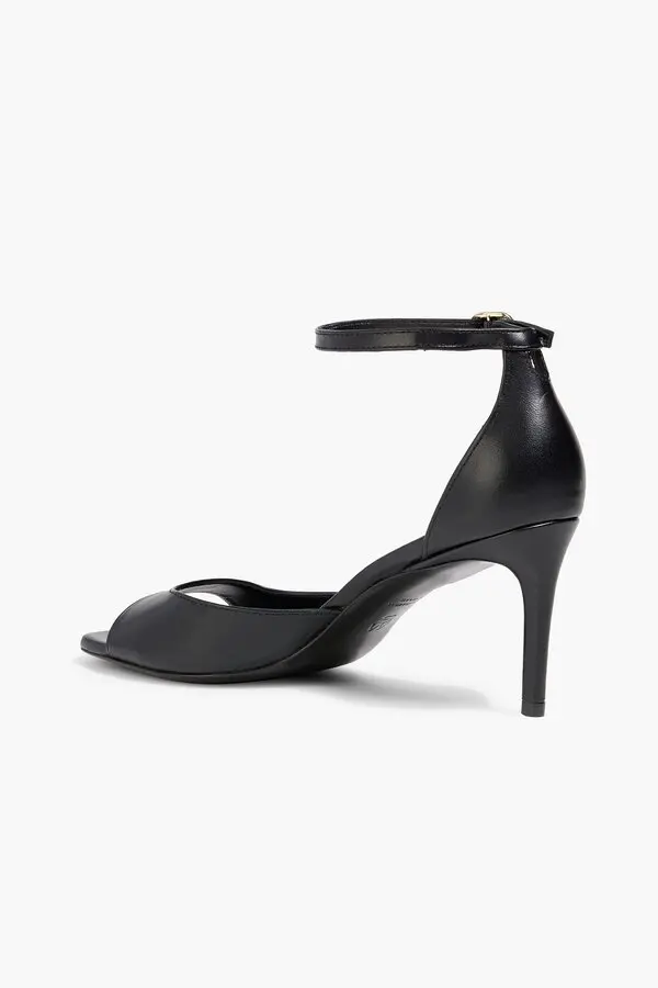 STUART WEITZMAN 75 Leather Sandals - Black