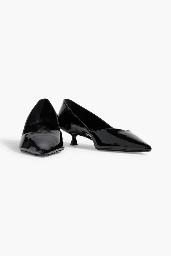 STUART WEITZMAN Eva 35 Patent-leather Pumps