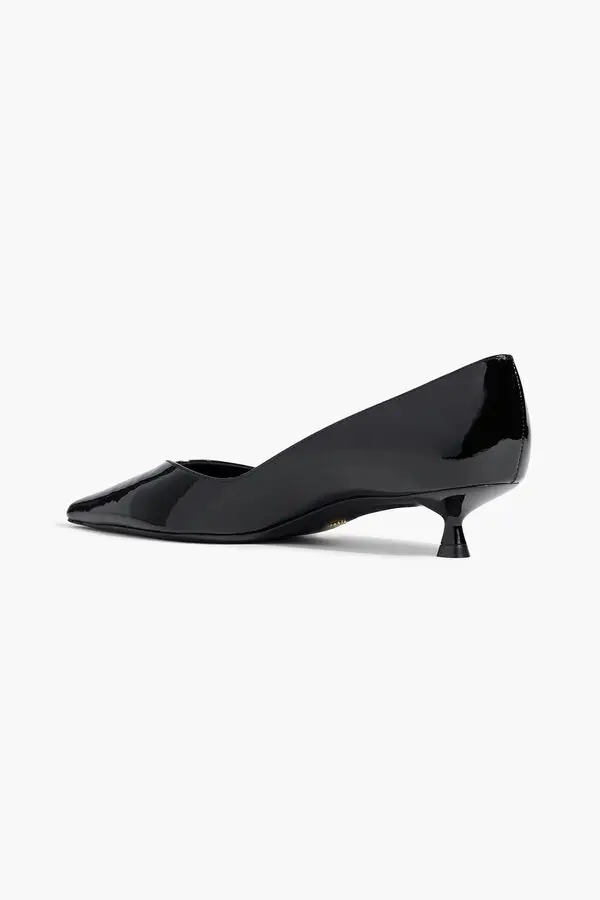 STUART WEITZMAN Eva 35 Patent-leather Pumps