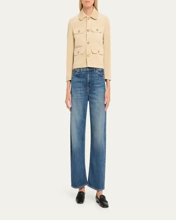 NILI LOTAN Tribeca Barrel-leg Jeans - Classic Wash