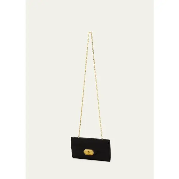 LANVIN Silk Flap Evening Clutch