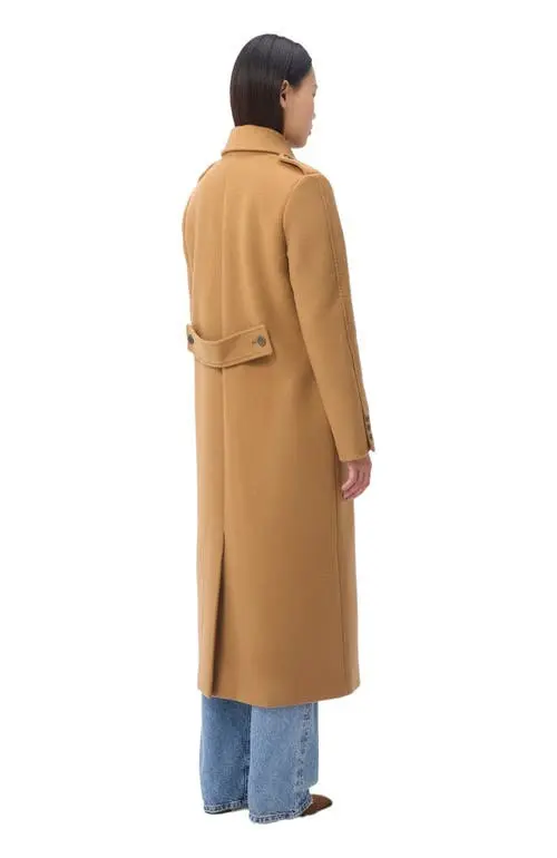 GOBI MONGOLIAN CASHMERE Double-breasted Cashmere Coat - Almond