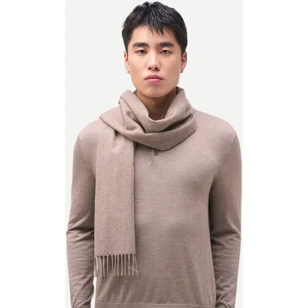 GOBI MONGOLIAN CASHMERE Cashmere Woven Scarf - Taupe