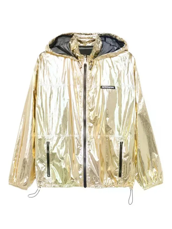 Patrizia Pepe Shiny Hooded Jacket