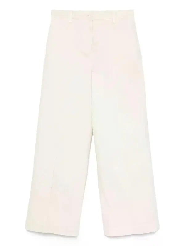 Eleventy Centre-seam Cotton Trousers