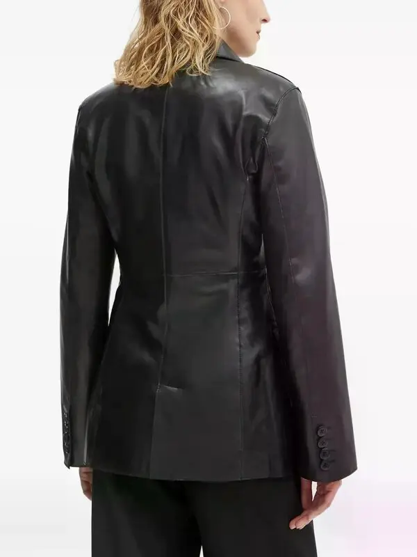STAND STUDIO Fitted Leather Blazer